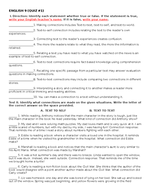 Q4 English 9 Week5 - grade 9 lesson - W Learning Area English Grade ...