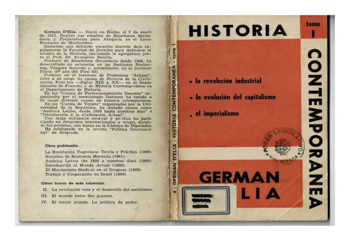 Imperialismo German D´ ELIA - Histotia Contemporánea - Studocu