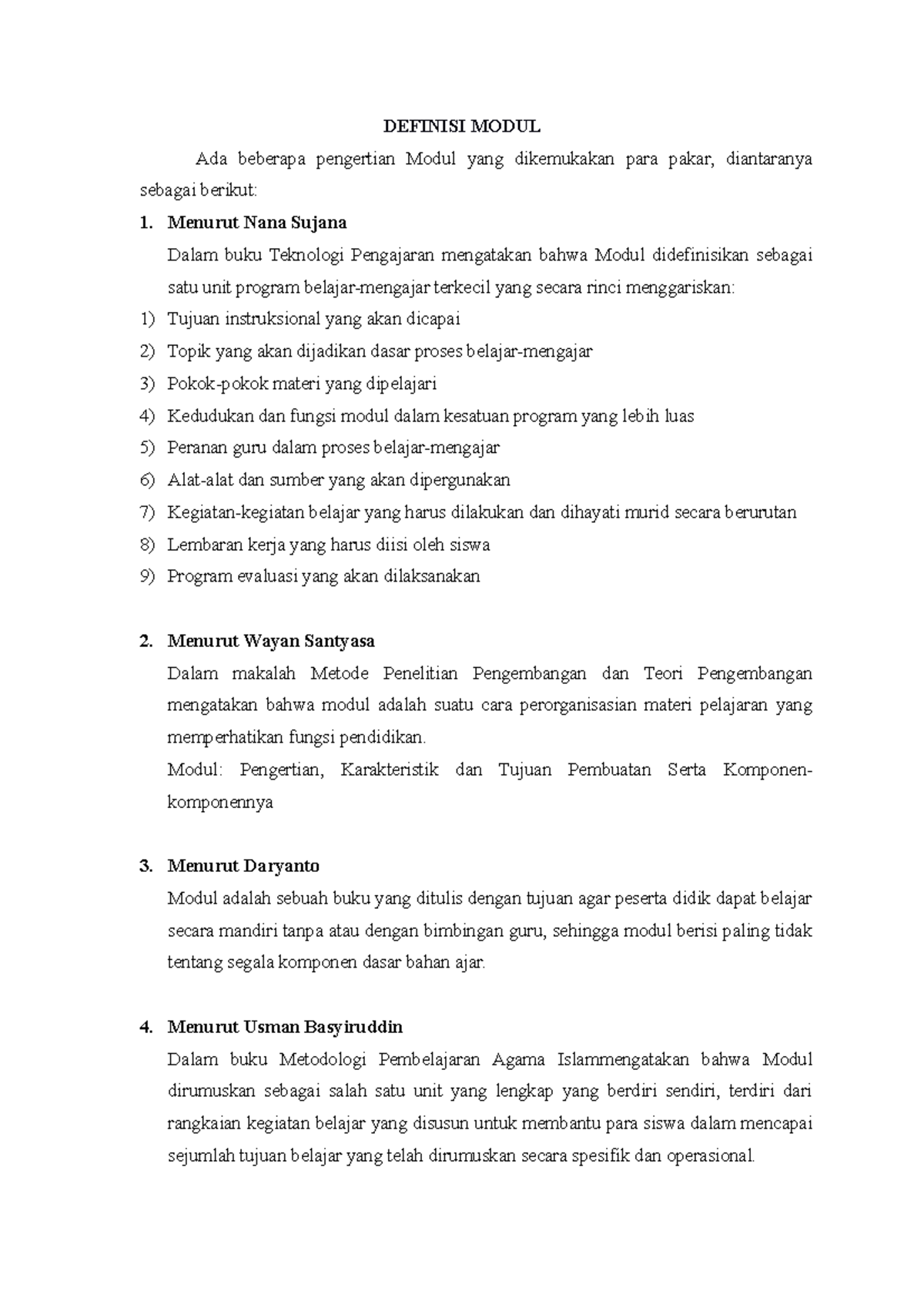 Definisi Modul - DEFINISI MODUL Ada beberapa pengertian Modul yang ...