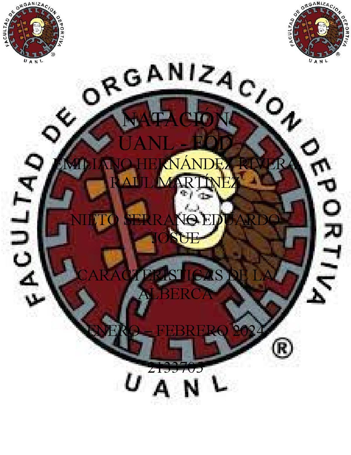 NatacióN ev 2 CARACTERÍSTICAS DE LA ALBERCA - Natación - NATACIÓN UANL ...