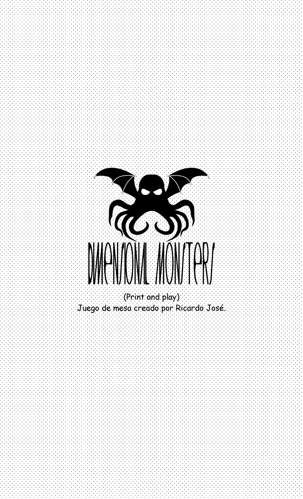 Dimensional Monsters Manual - (Print and play) Juego de mesa creado por ...