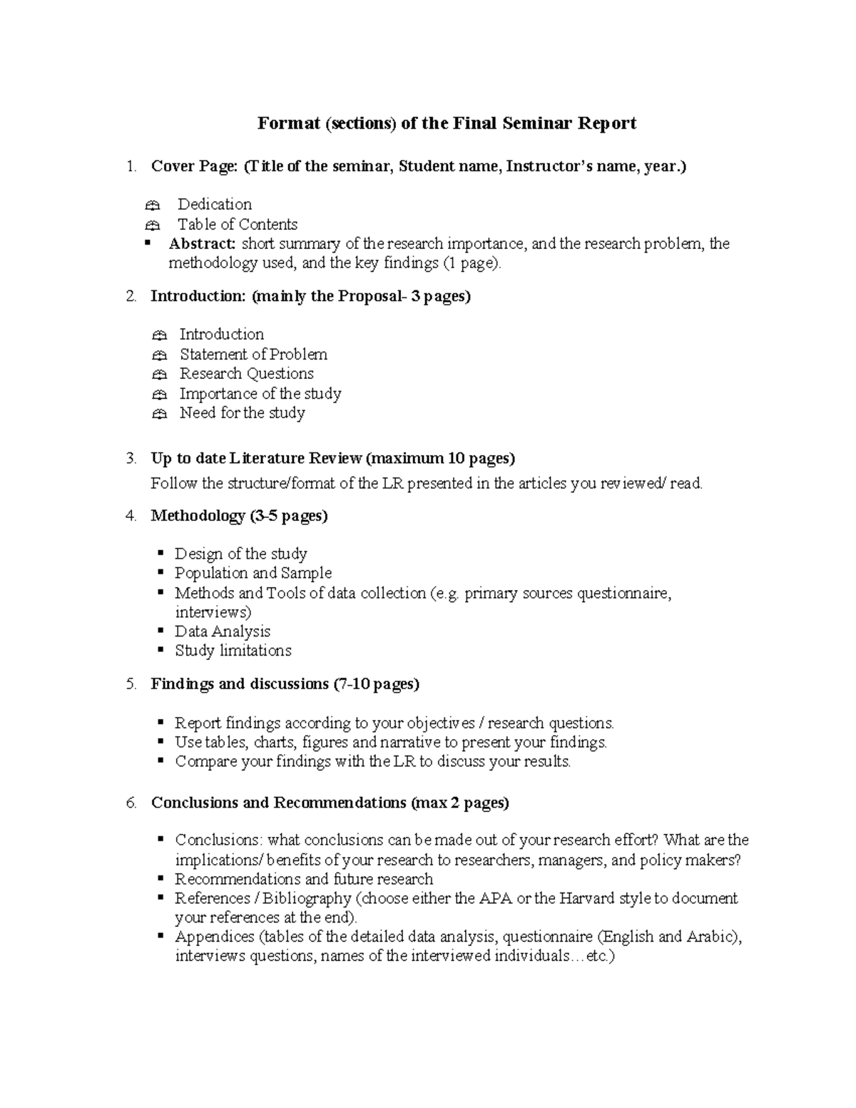 Final+Seminar+Document+Structure - Format (sections) of the Final ...