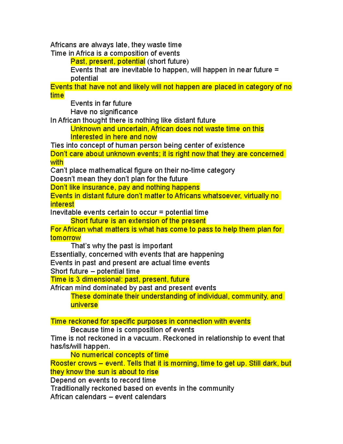 Time Notes - Africans are always late, they waste time Time in Africa ...