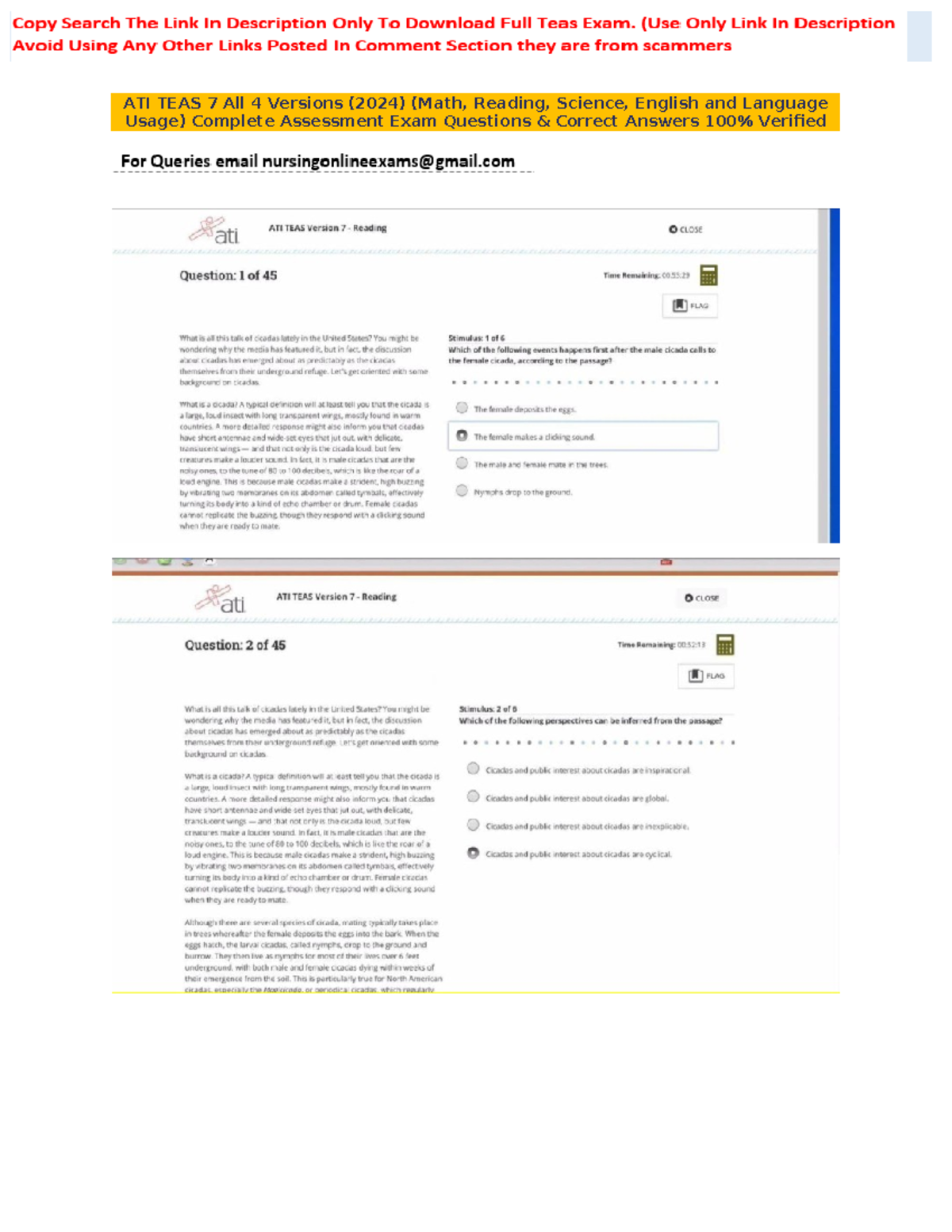 ATI TEAS 7 Exam Prep (2024) 4 Comprehensive Test Versions with Correct ... ATI TEAS 7 Exam Prep (2024) 4 Comprehensive Test Versions with Correct ...