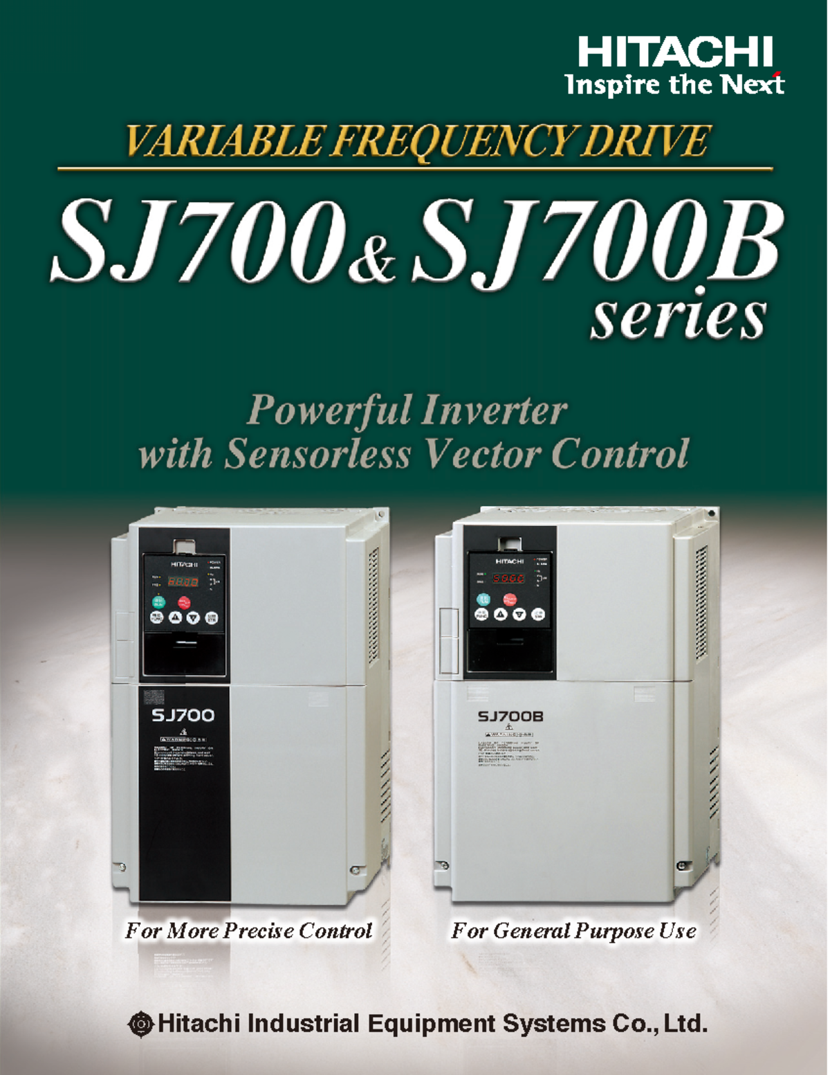 Hitachi sj700 manual de usuario - Powerful Inverter with Sensorless Vector Control series SJ700D ...