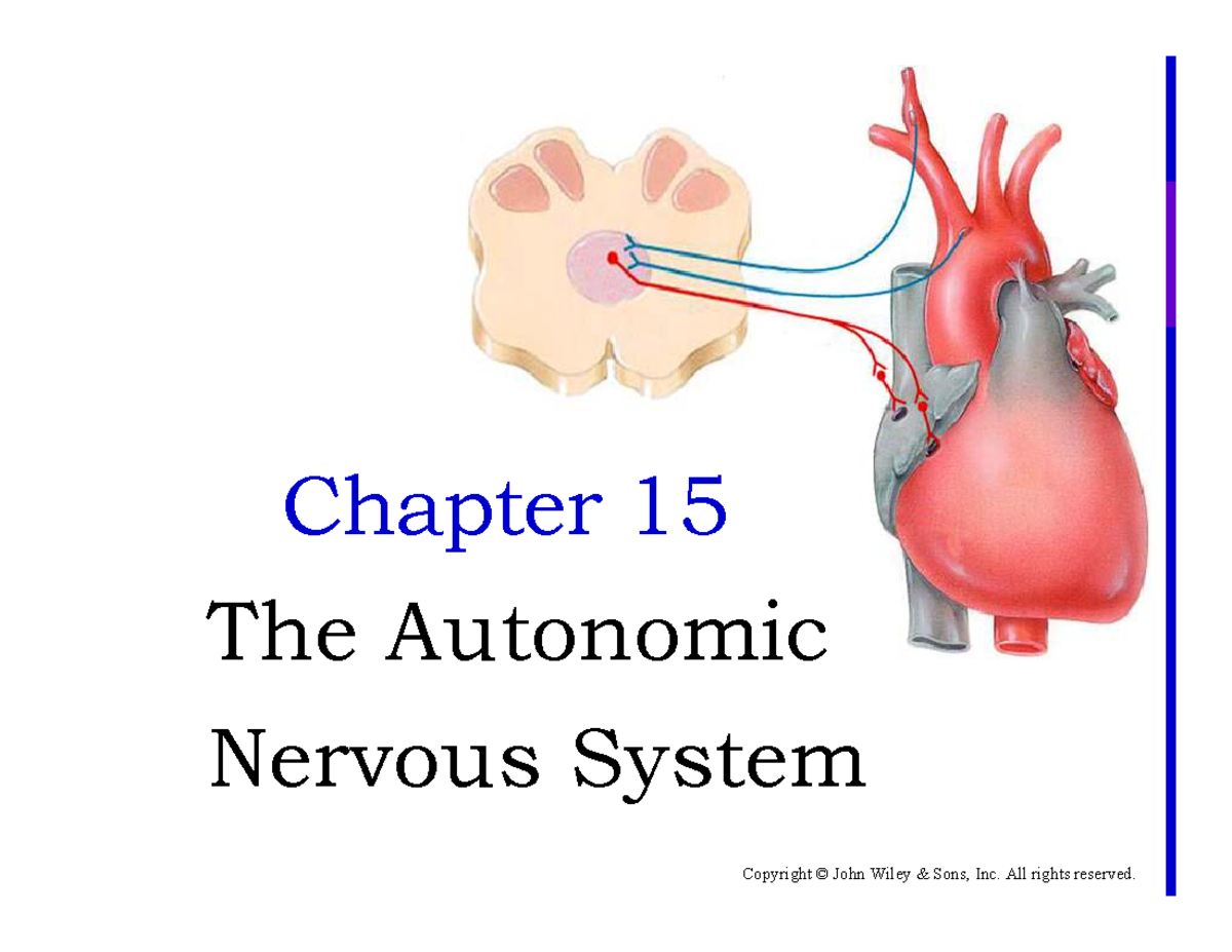 RMT206 v3-0 PNS lecture 7 2020-1214 - Chapter 15 The AutonomicNervous ...