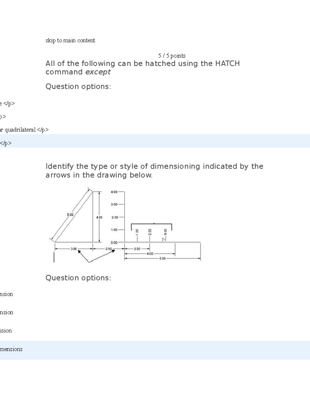 Auto Cad-Exam8 - Auto Cad Assessment -Exam8-Unit8-Ashworth College The ...