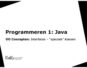 Programmeren P1 - Inhoud/planning Week 1: Algoritmes, condities en ...