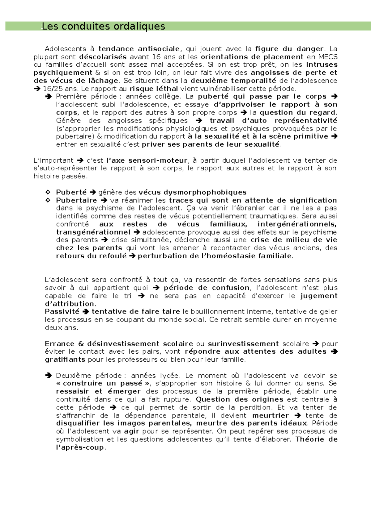 Conduites ordaliques - Mme BLANQUET - Les conduites ordaliques 1 ...