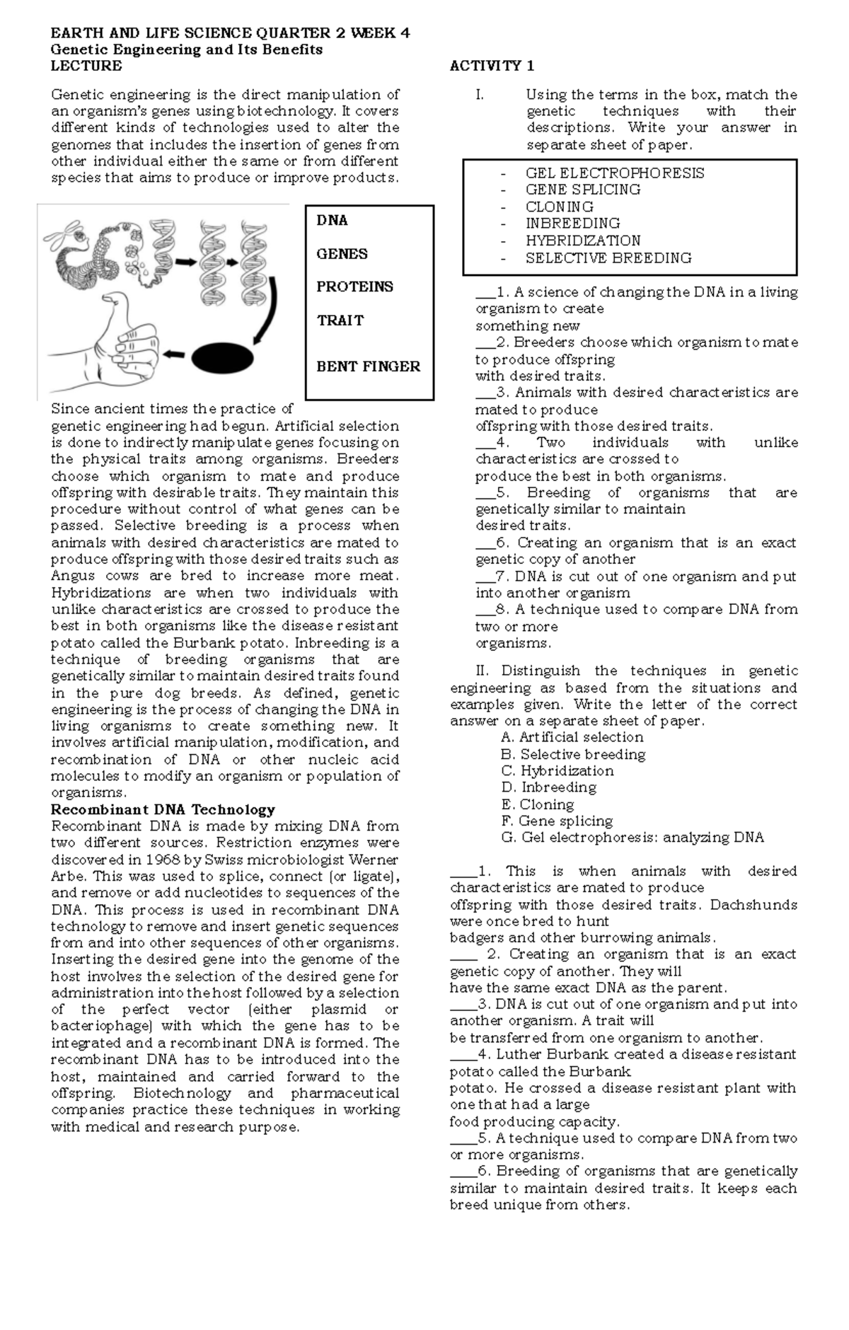 ELS 2ND Quarter WEEK 4 - Lecture notes 1 3 - EARTH AND LIFE SCIENCE ...