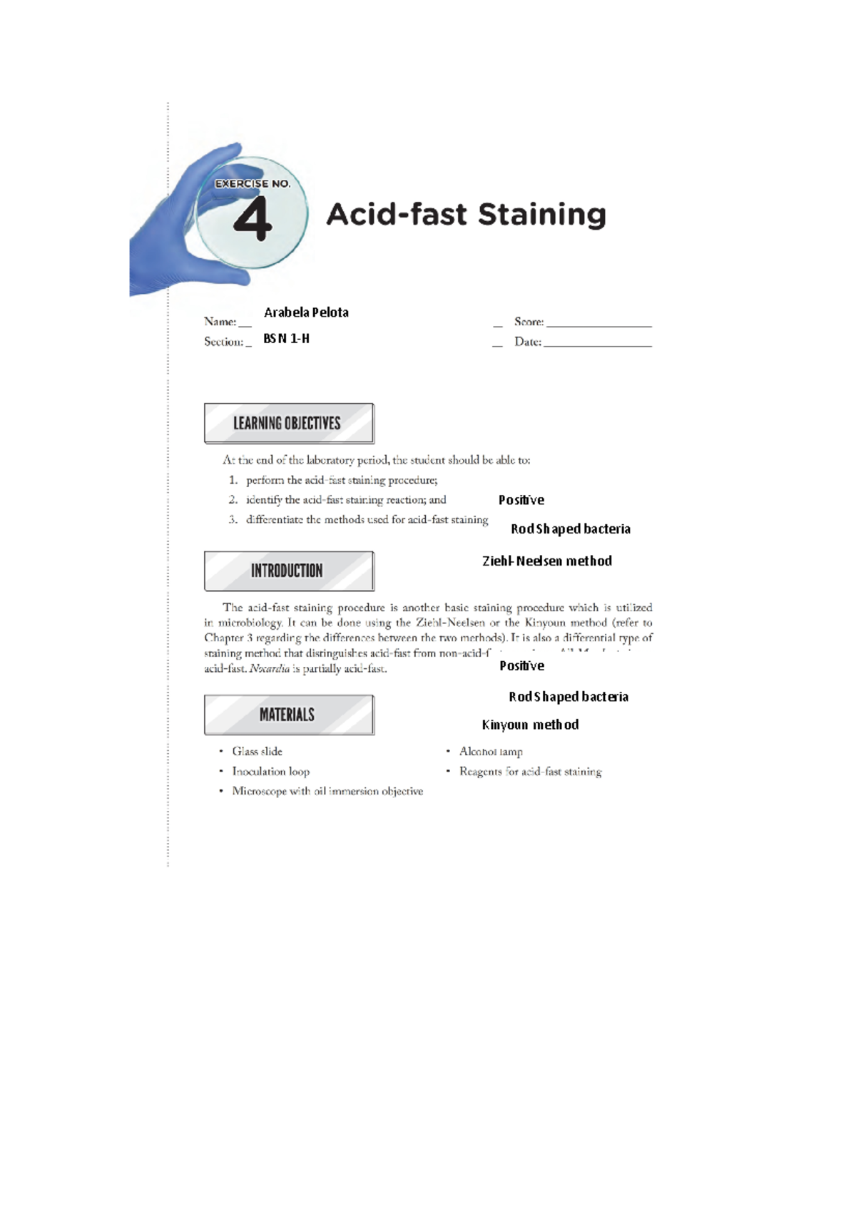 Gram-and-acid-fast-staining-worksheet - Nursing - BSN 1-H Arabela ...