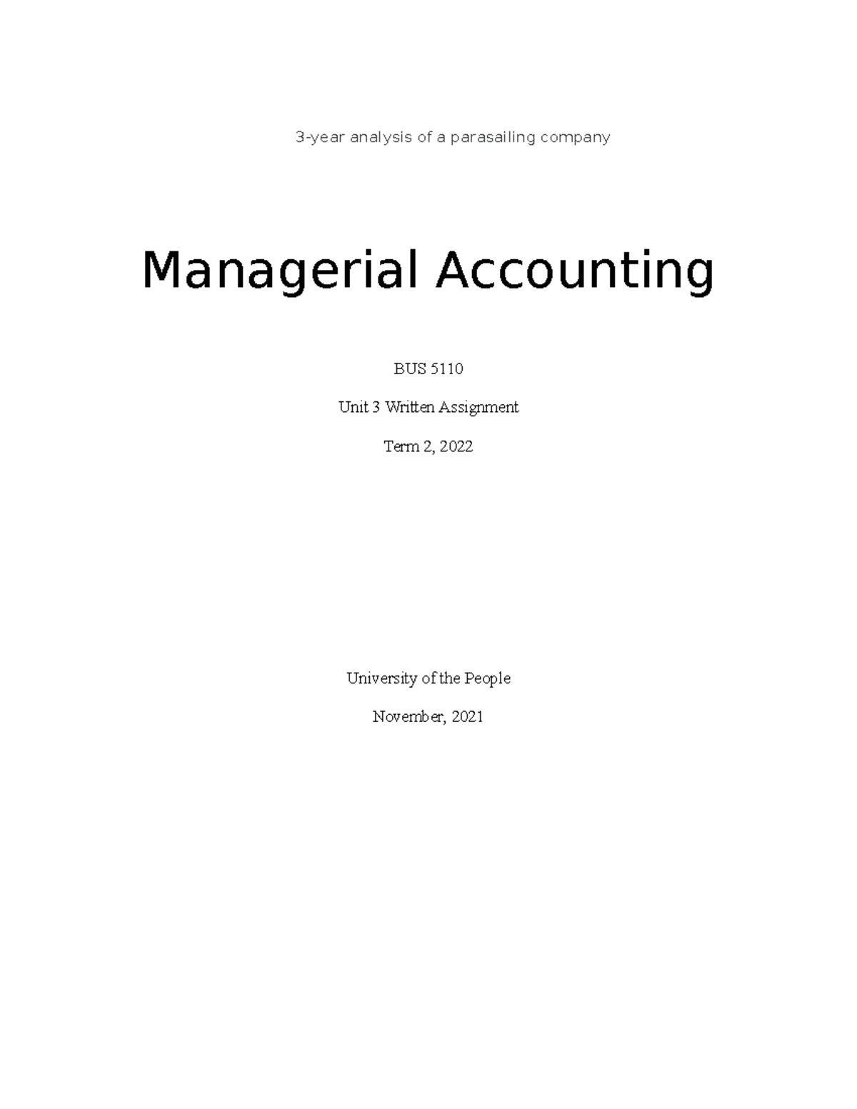 Written 3 edited assignment - Financial Accounting - Studocu