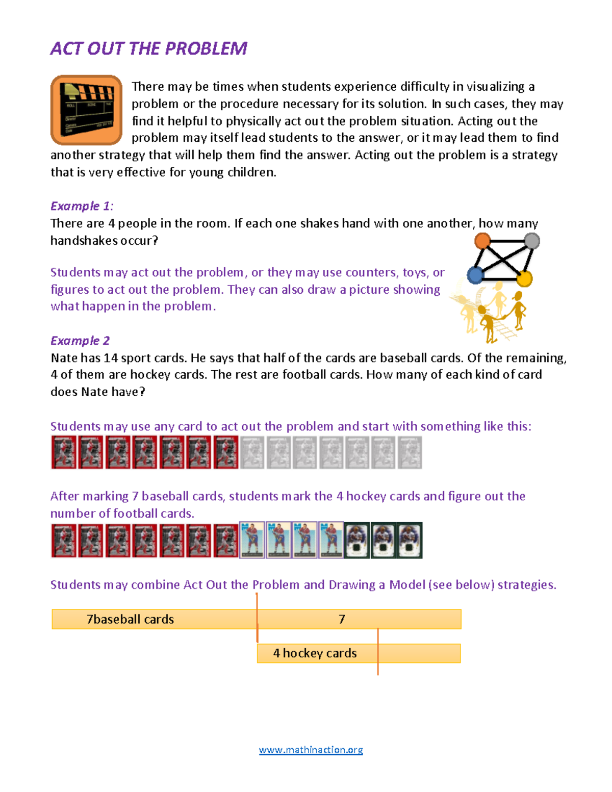 Act out the problem ed - mathinaction ACT OUT THE PROBLEM There may be ...