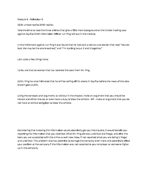 Module 11 Reflection 11 - Module 11 - Reflection 11 Please watch the ...