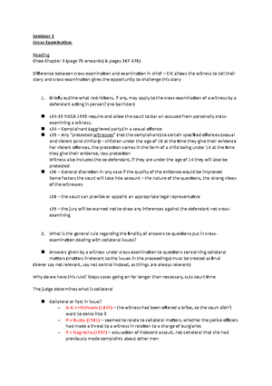Evidence Revision - Evidence Revision Competence and Compellability Competence – A general rule ...