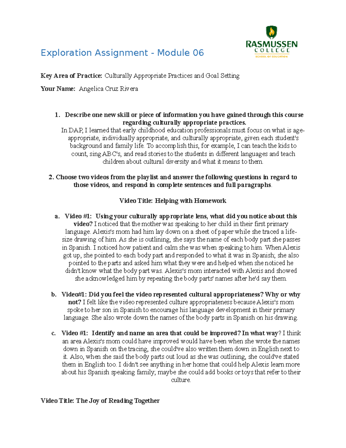 ACruz Rivera Mod6Exploration Assignment 09142020 - Exploration Assignment - Module 06 Key Area ...