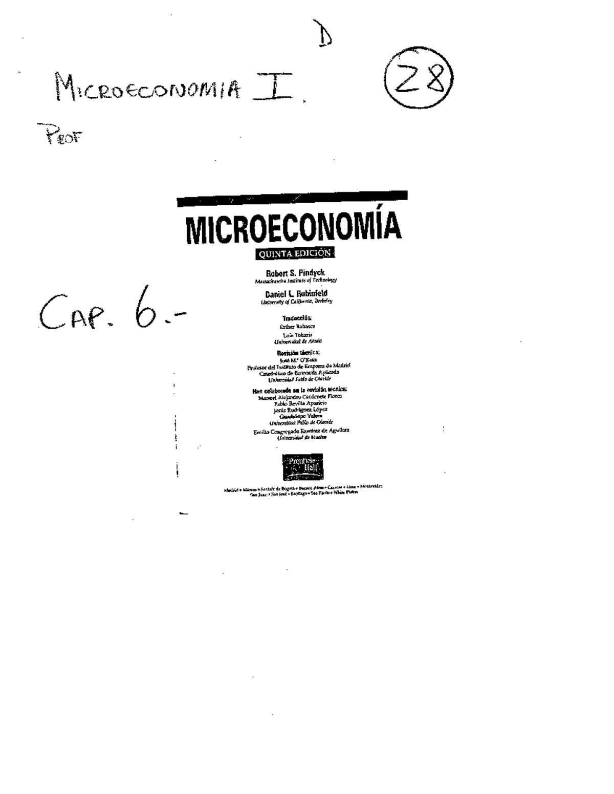 Pindyck Cap 06 - lecturas microeconomia, manuales - Microeconomía - Studocu