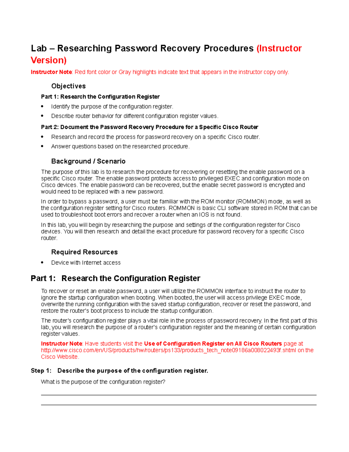 11.4.2.8 Lab - Researching Password Recovery Procedures - ILM - Lab ...