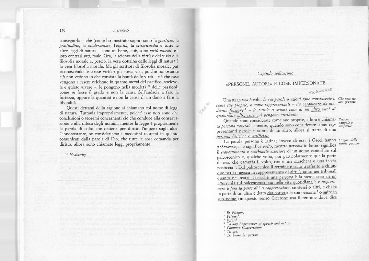 Th. Hobbes - Leviatano - Capitolo 16 - 130 1. L'UOMO conseguirla - che ...