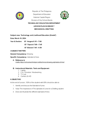 Dessert Presentation LP - Lesson Plan for Demo Teaching Topic: Plating ...