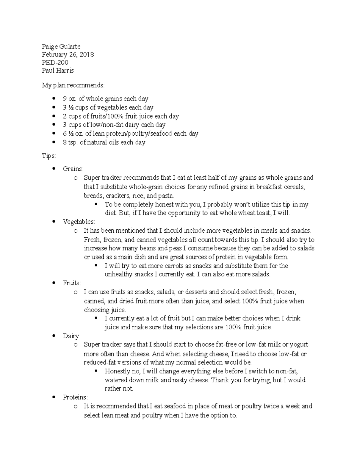 PED- Application Assignment 5 - Paige Gularte February 26, 2018 PED-200 ...