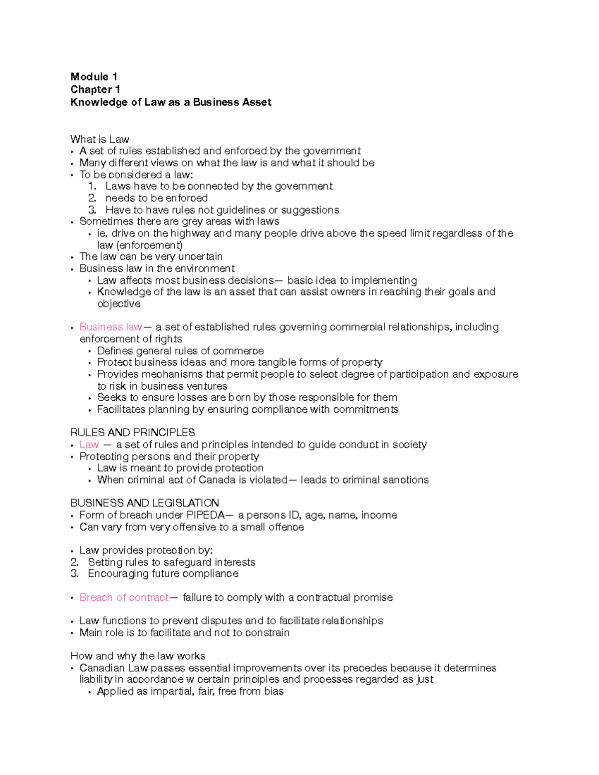 2275 module 1 - king notes lecture and textbook - Module 1 Chapter 1 ...