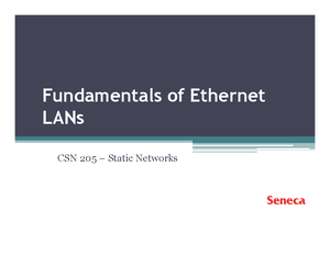 CSN205 Week 2b - Switch Management - CCNA 200-301, Volume I Chapter 6 Configuring Basic Switch ...