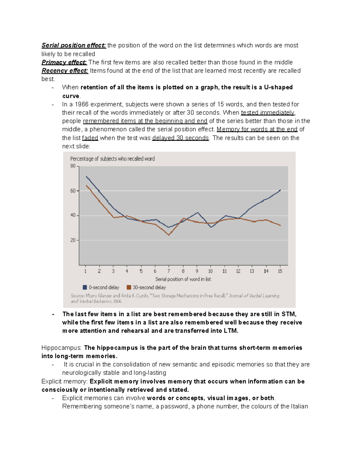 Cody serial position effect EPI - Serial position effect: the position ...