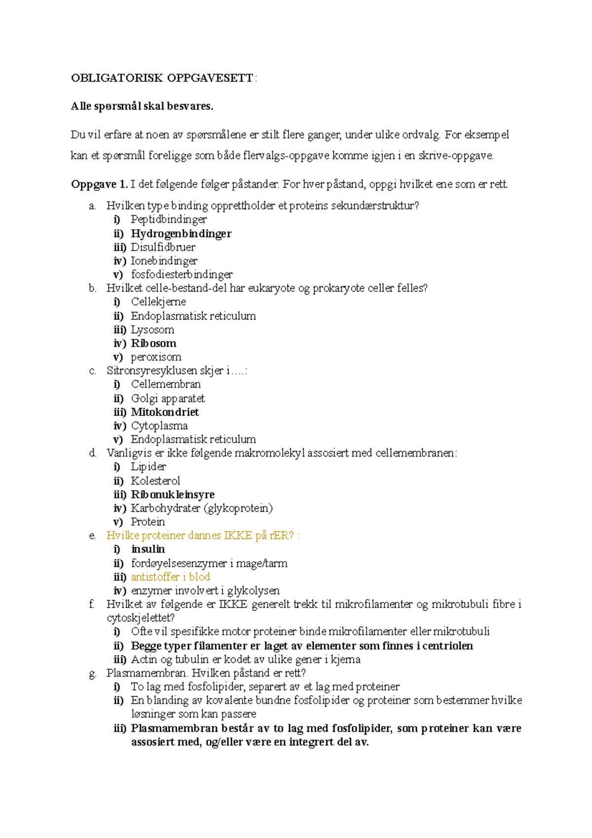 Obligatorisk-oppgavesett-2021-1 hverandrevurdering - OBLIGATORISK OPPGAVESETT : Alle spørsmål ...