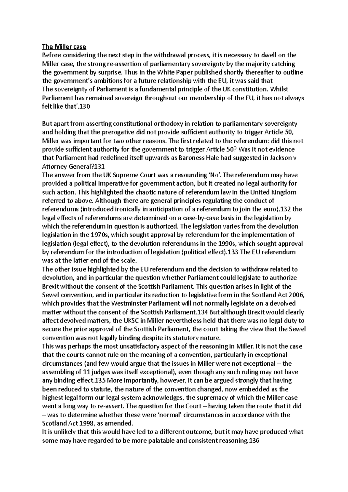 The Miller case - Lecture notes 11 - The Miller case Before considering ...