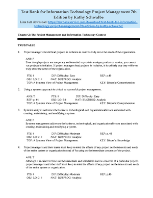 Chapter 4 - Project integration management - MCQs questions - CHAPTER 4 : Project Integration ...