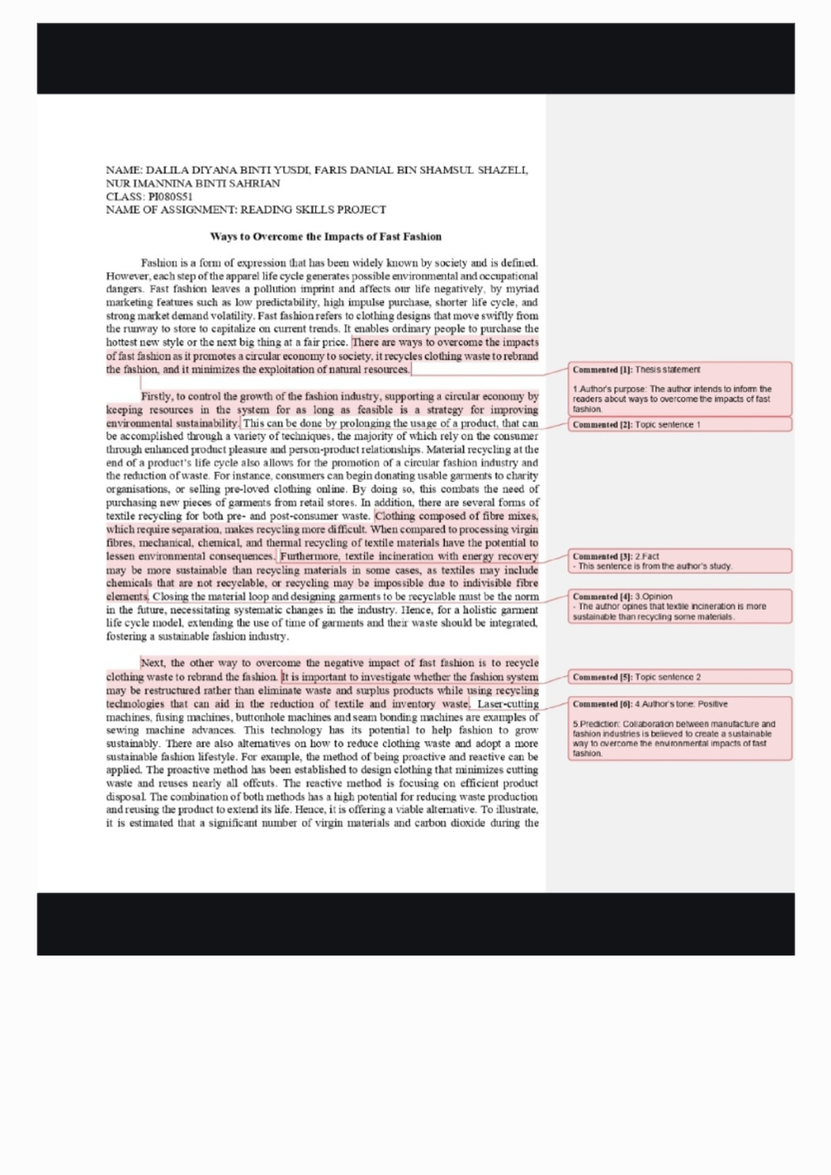 Example RSP - Foundation in science - Studocu