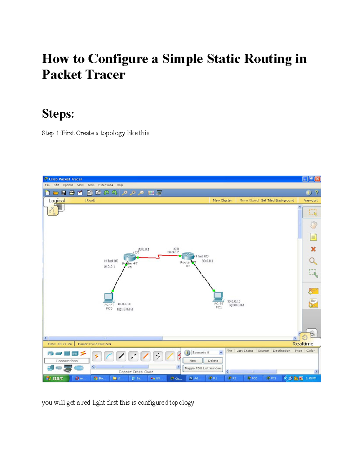 Static routing - 0.0 255.0. R1(config-if)#no shutdown R1(config-if)# ...