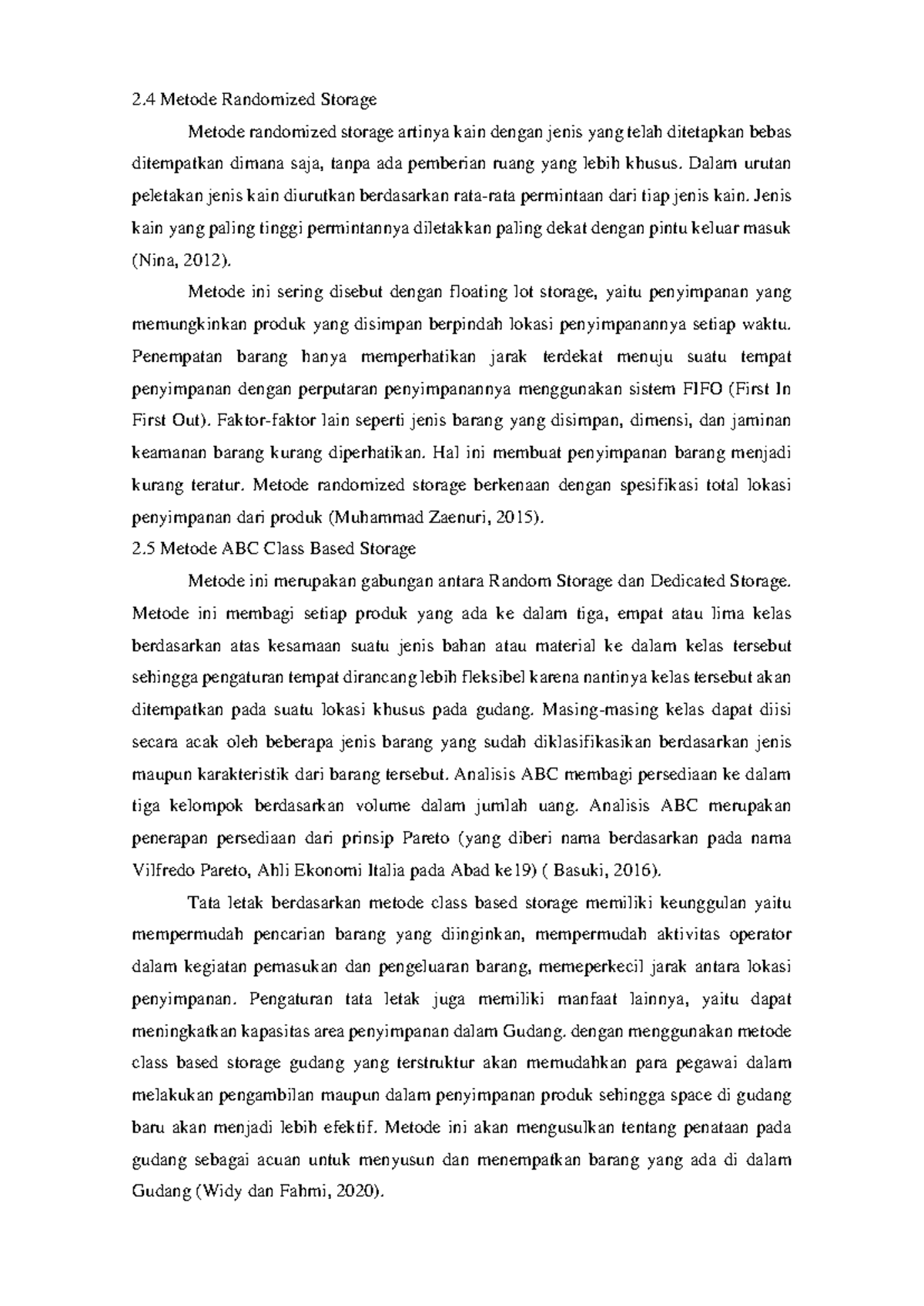 Metode ABC Class Based Storage - 2 Metode Randomized Storage Metode ...