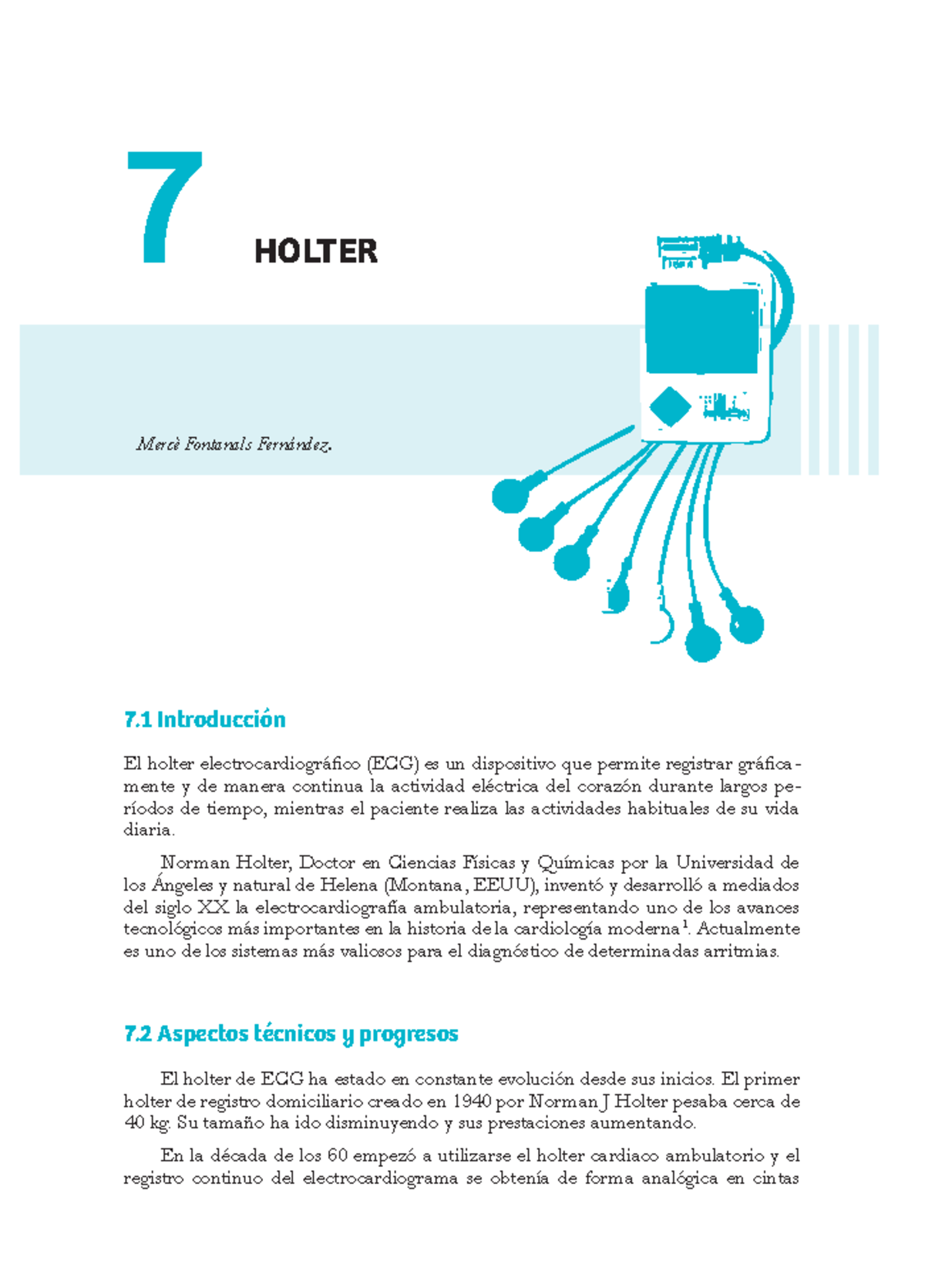 Holter, tipos y sus usos - 7 Introducción El holter ...