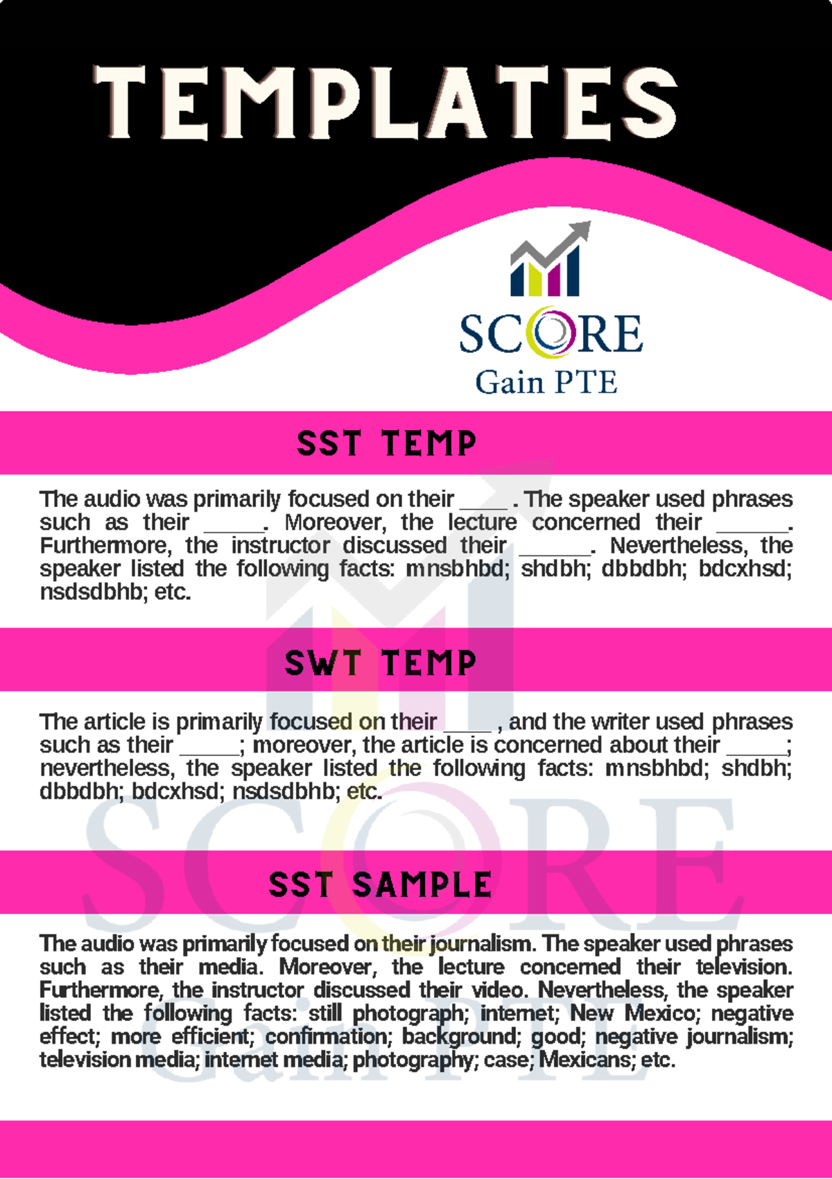 Templates-File (1) - Chapter 1 - SST SAMPLE The audio was primarily ...