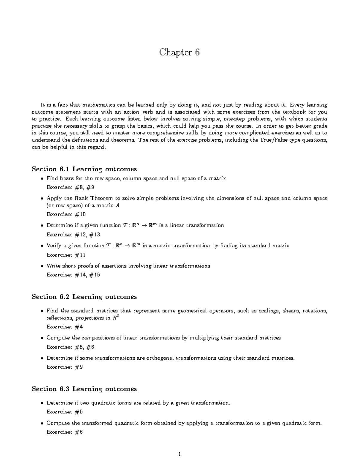 Chapter-6 - PRACTICE MATERIAL FOR FINAL - Chapter 6 It is a fact that ...