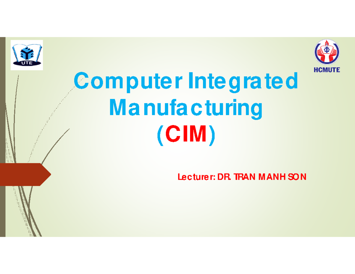 Chapter 4 Element of CIM Transportation - Computer Integrated ...
