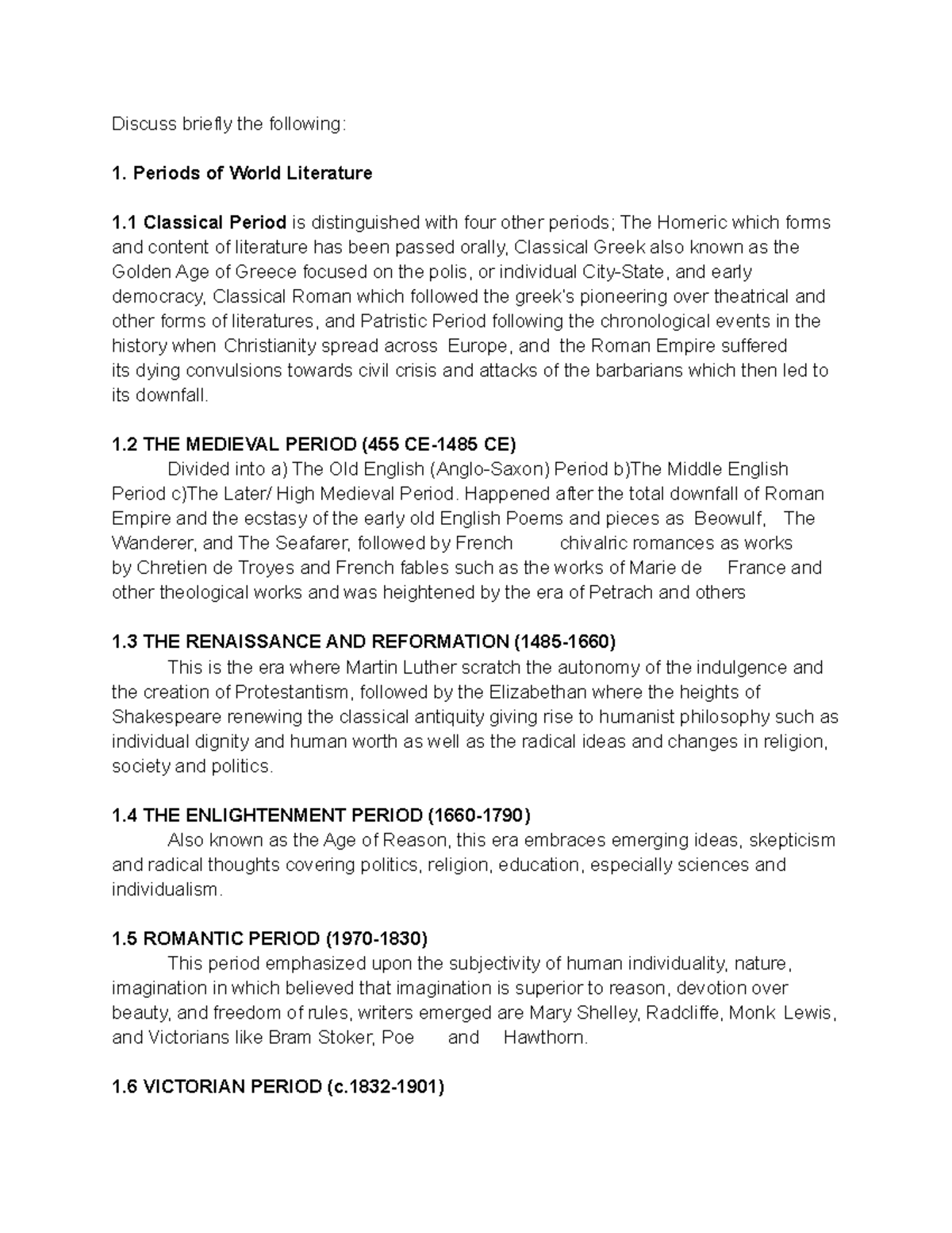 LIT 2 Act2 - Literature - Bachelor of Secondary Education - English ...