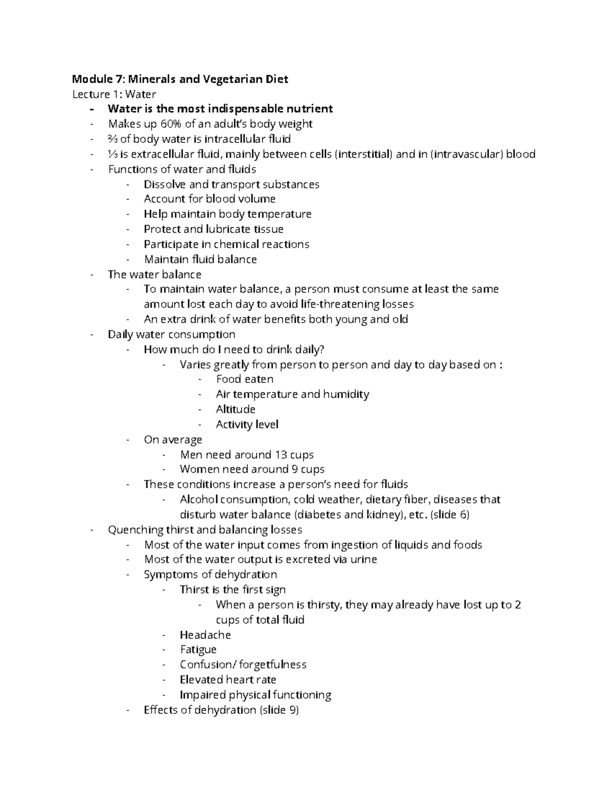 FDNS2100 Module 7 - Minerals and Vegetarian Diet - Module 7: Minerals ...