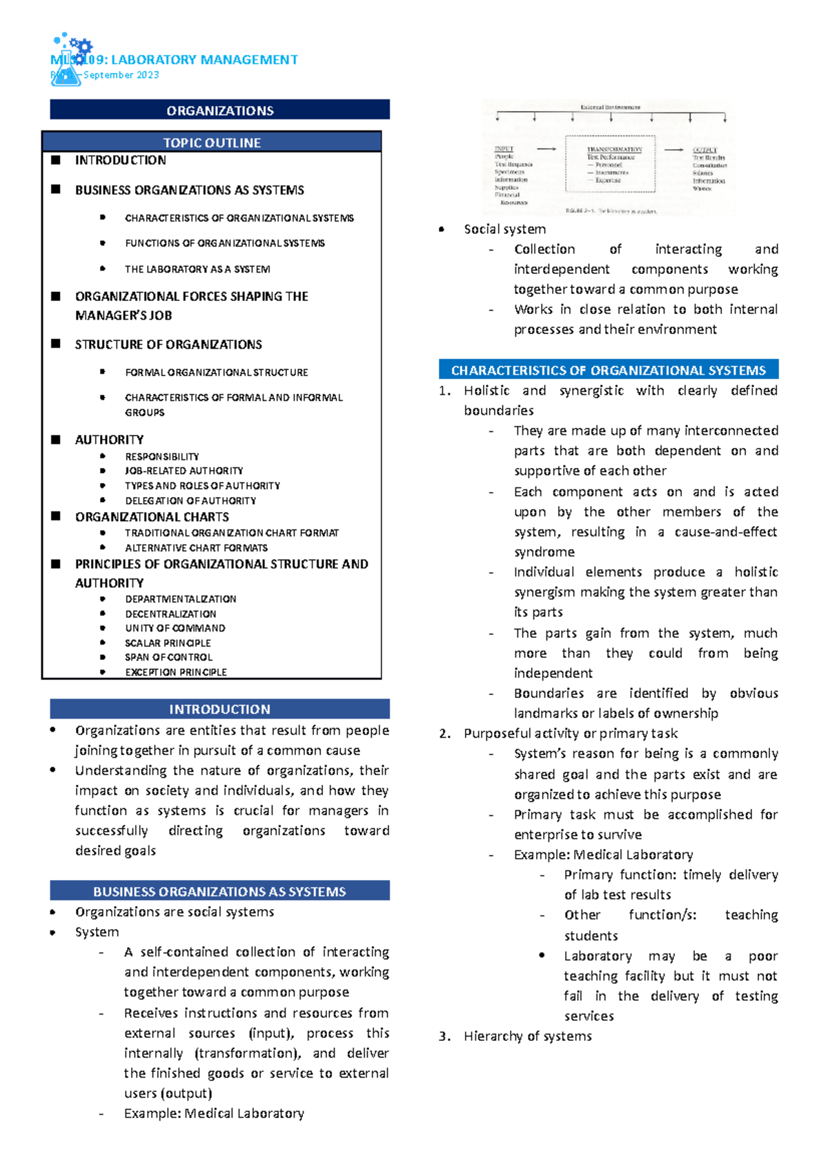 LAB MAN Lesson 2 - Transes - MLS 109: LABORATORY MANAGEMENT RMQ ...