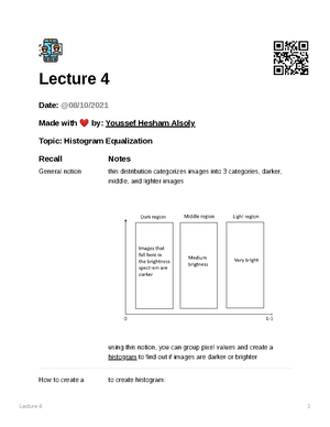 2- Lecture 2 - Understanding pixel-level concepts - Lecture 2 Date: Topic: Understanding pixel ...