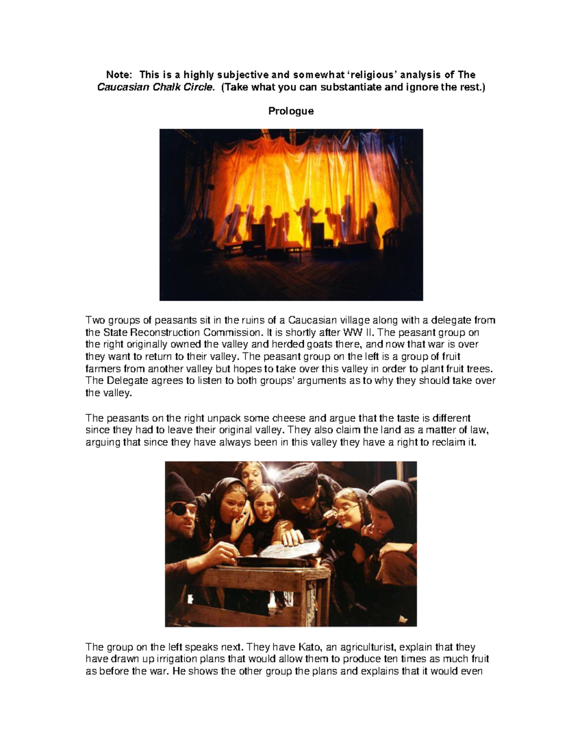 TCC - Note: This is a highly subjective and somewhat ‘religious ...