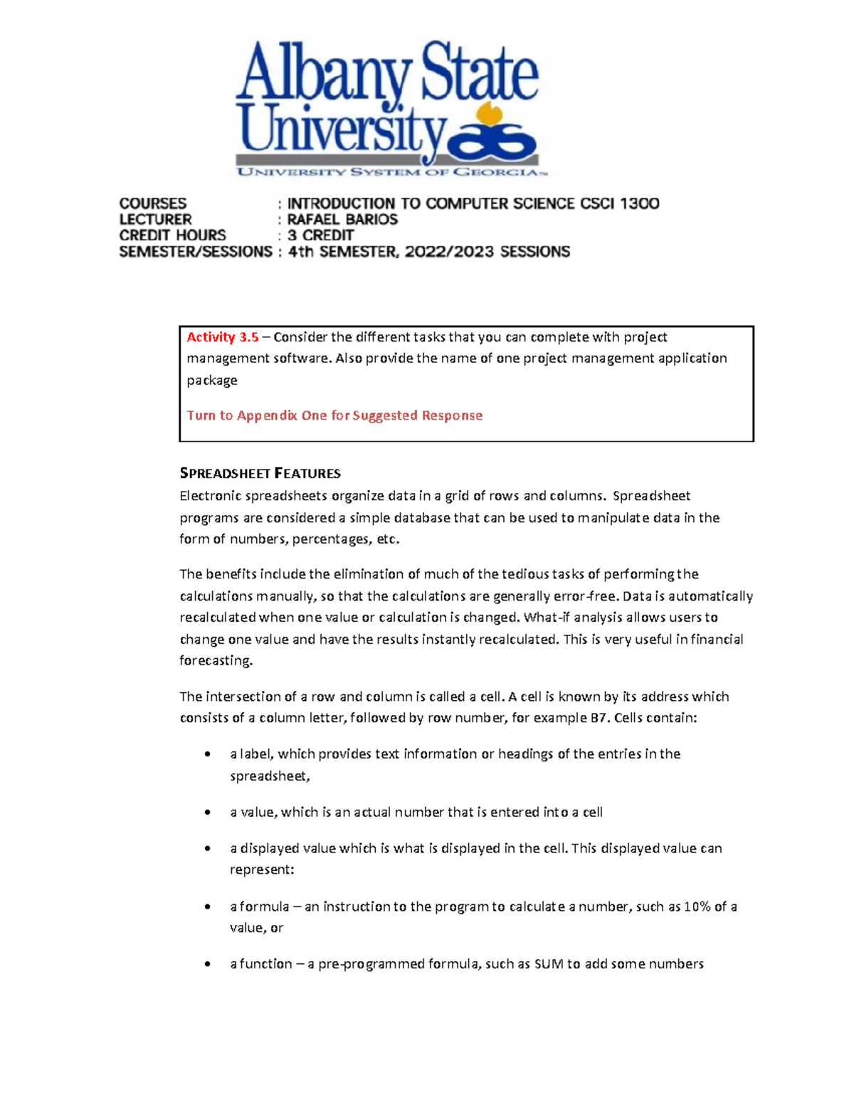 Intro-Computers -6 - Introduction - Activity 3 – Consider the different tasks that you can ...