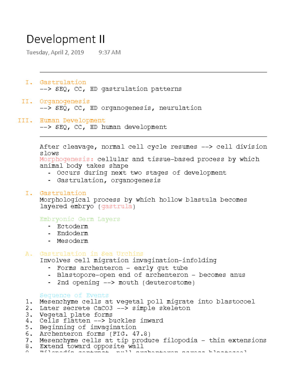 Development II - Lecture 18 - Development II Tuesday, April 2, 2019 9: ...
