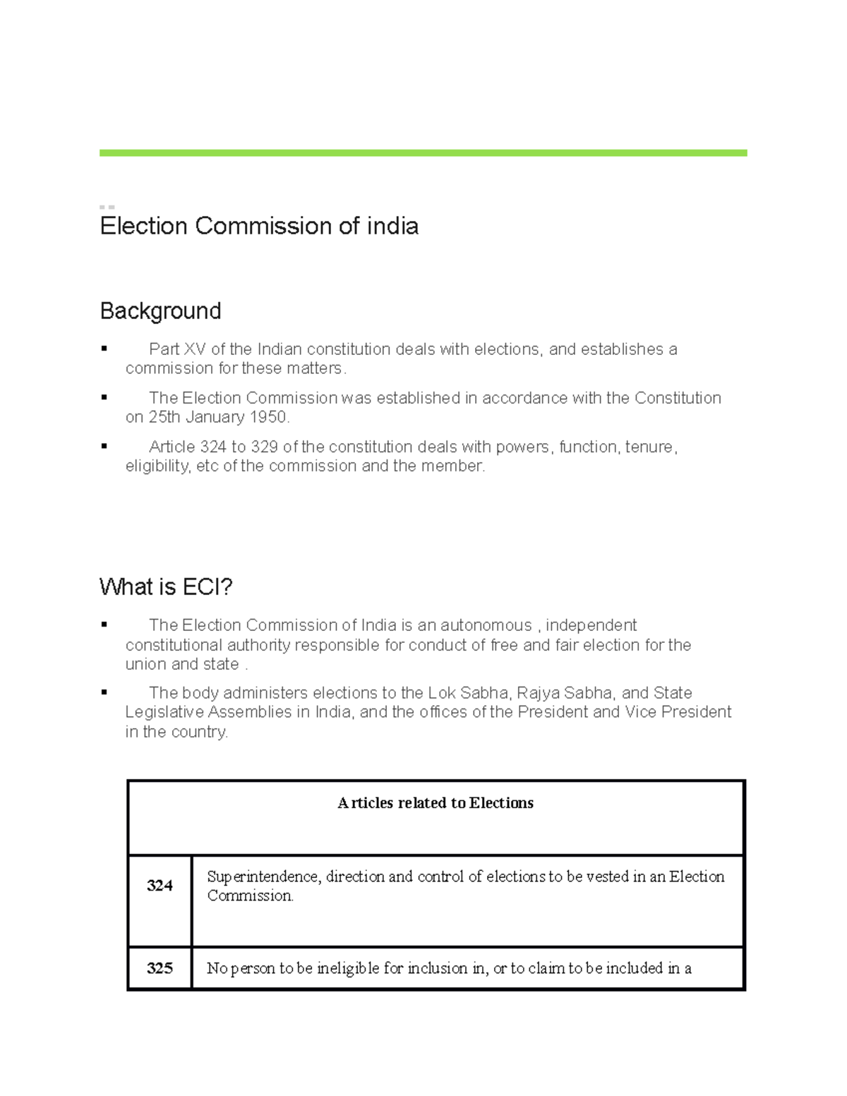 Election cmmission of india - Prev Next Election Commission of india ...