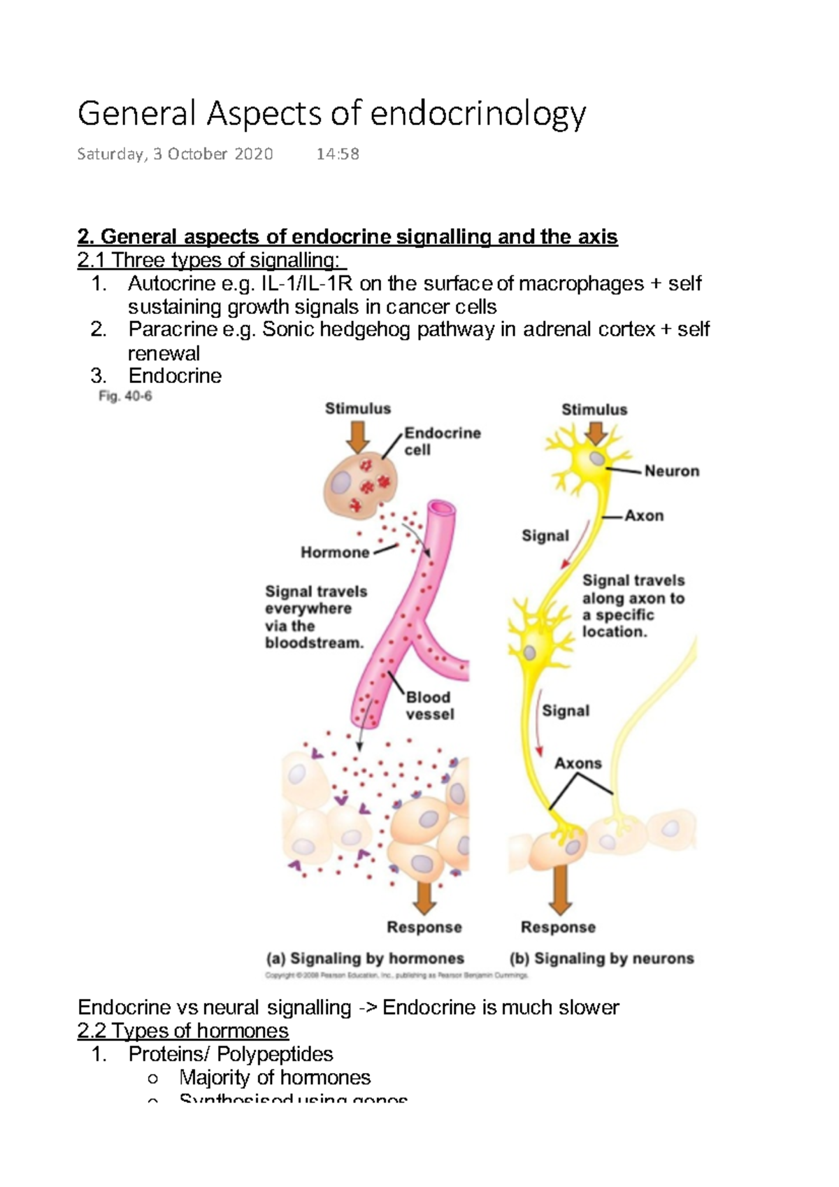 Lecture 2 - General Aspects of endocrinology - 2. General aspects of ...