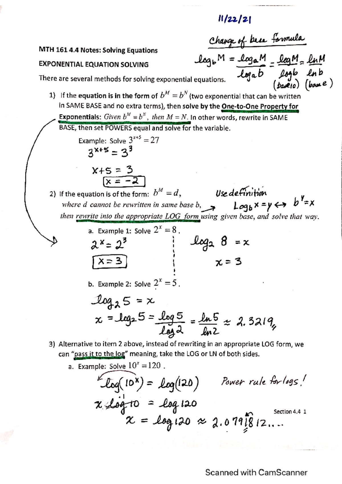 161 section 4.4 scan - Notes - MTH 161 - Studocu