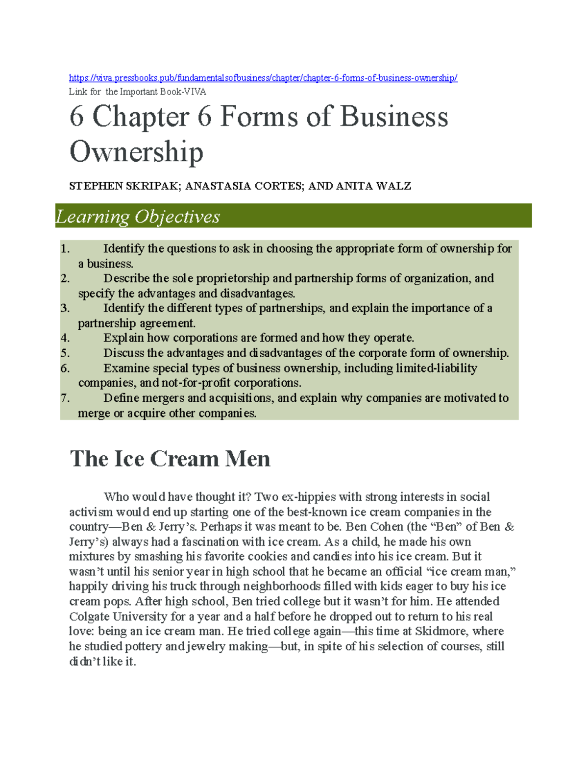 Business Structure-Notes - - Studocu