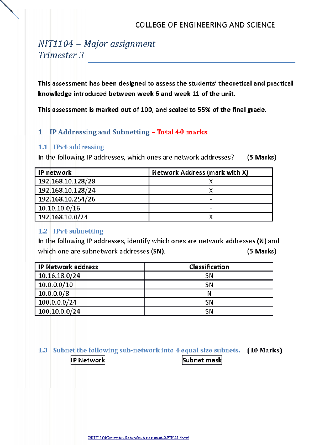 Final Assignment Alternative Option - - Studocu